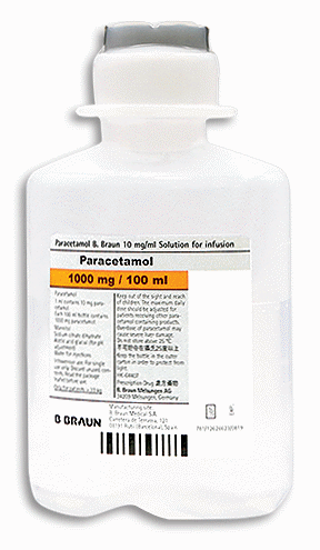 Image of Paracetamol B. Braun Solution for Infusion 1,000 mg/100 mL | MIMS Hongkong
